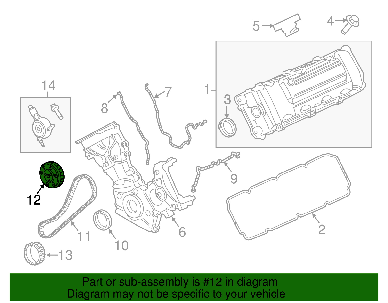 2010-2022 Ford Camshaft Gear AL3Z-6256-CA | Ford OEM Parts Outlet