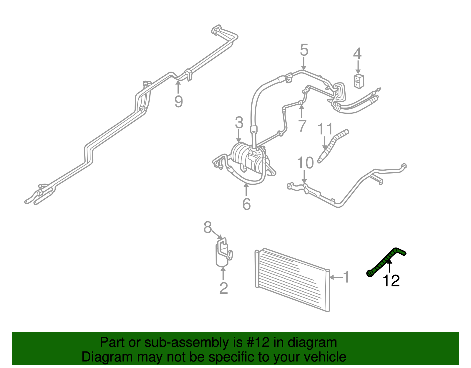 2001-2007 Mopar Hose & Tube Assembly 05005349AC | Mopar Parts Canada