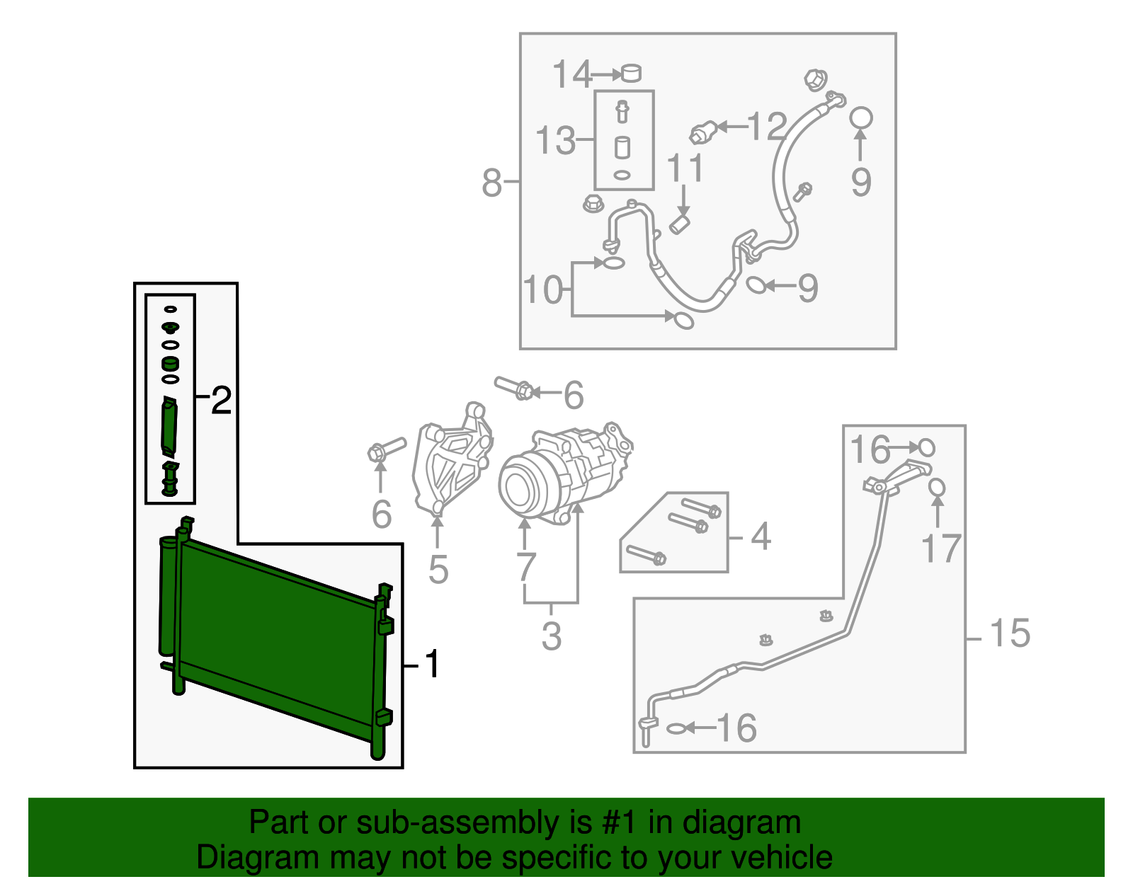 23456530 - 2012-2015 Chevrolet Camaro - Air Conditioning Condenser ...