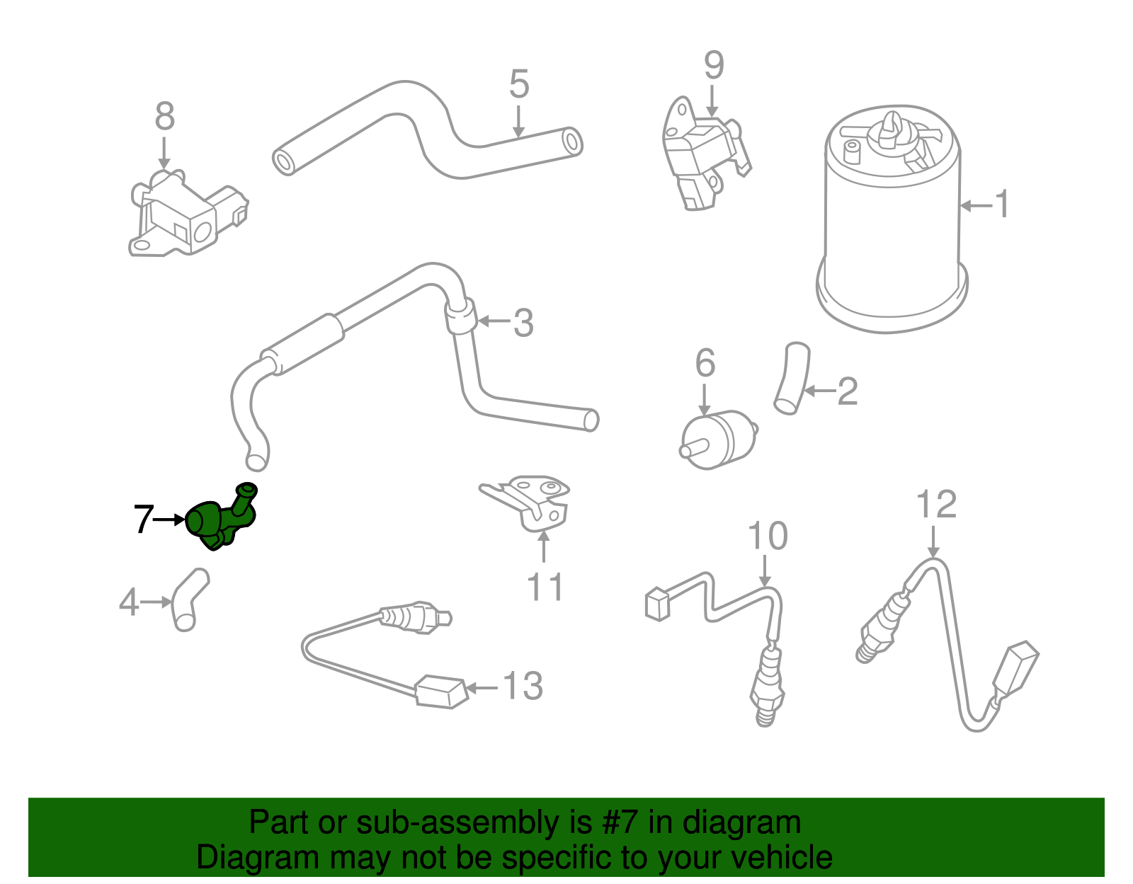 2012-2019 Nissan Service Valve 14939-7S000 | Team Nissan Inc.