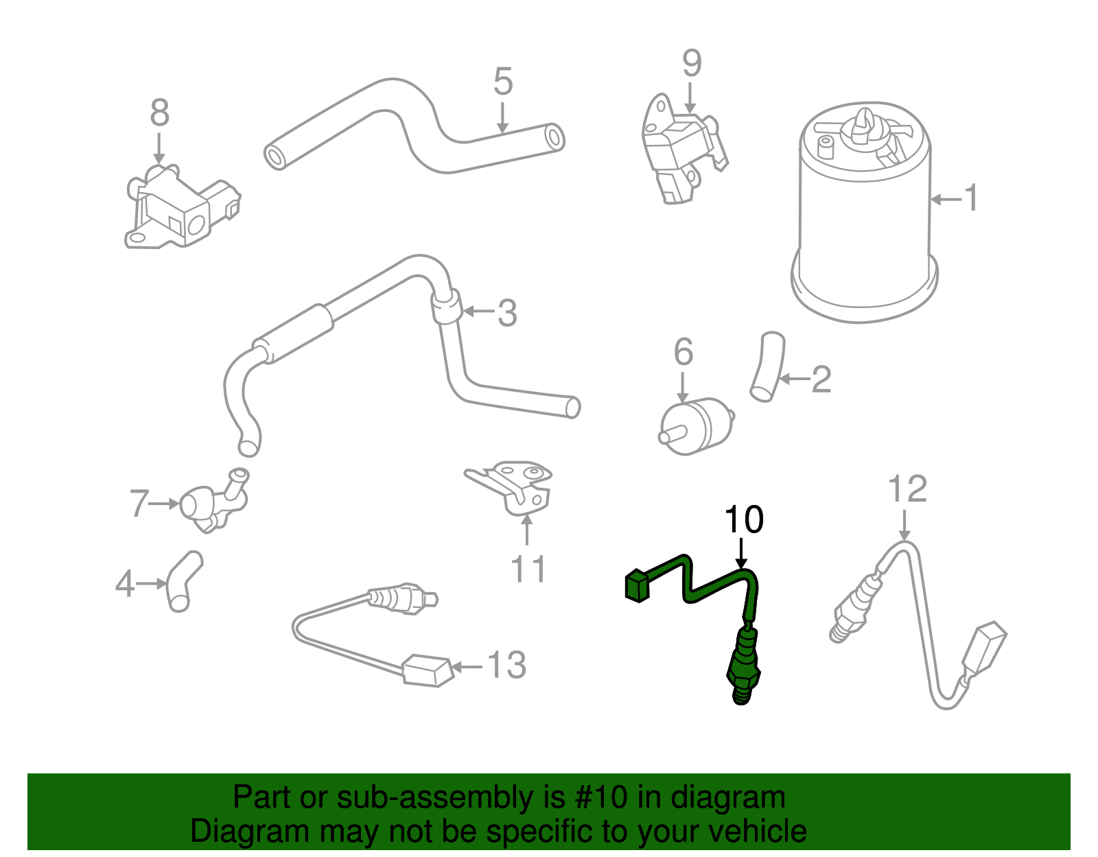 2013-2019 Nissan Oxygen Sensor 22693-3TA0B | OEM Parts Online