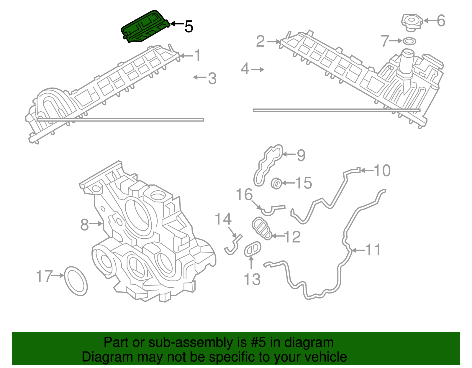 2016-2019 Nissan TITAN XD Valve Cover Bracket 11235-EZ40A | Temecula ...