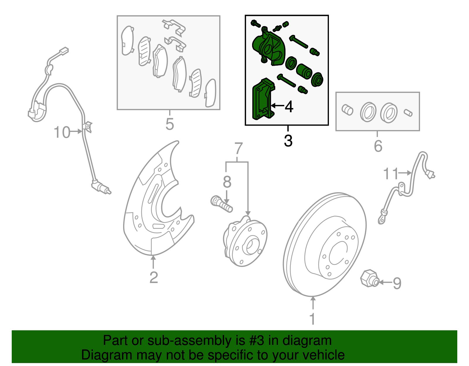 26292AL02A - Caliper - 2016-2019 Subaru | World OEM Parts Subaru