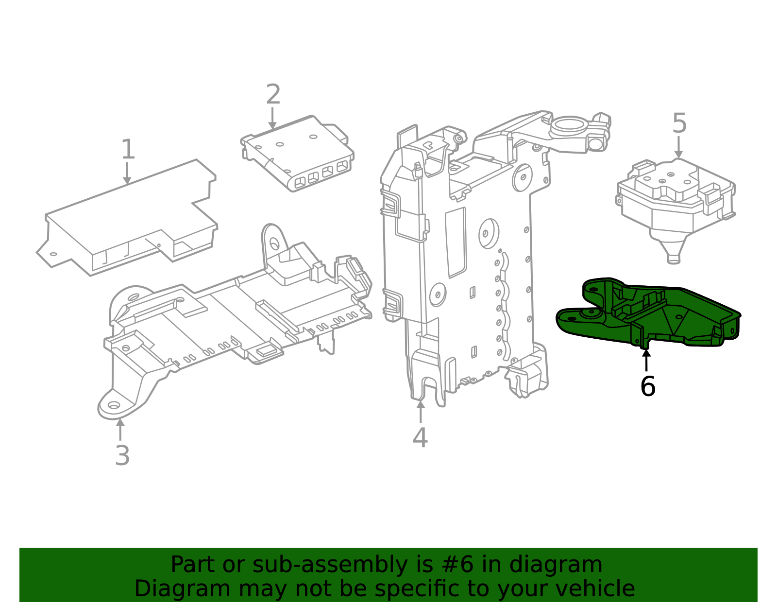 2024-2025 Porsche Macan Fuse And Relay Center Bracket PAD-907-361 | Parts