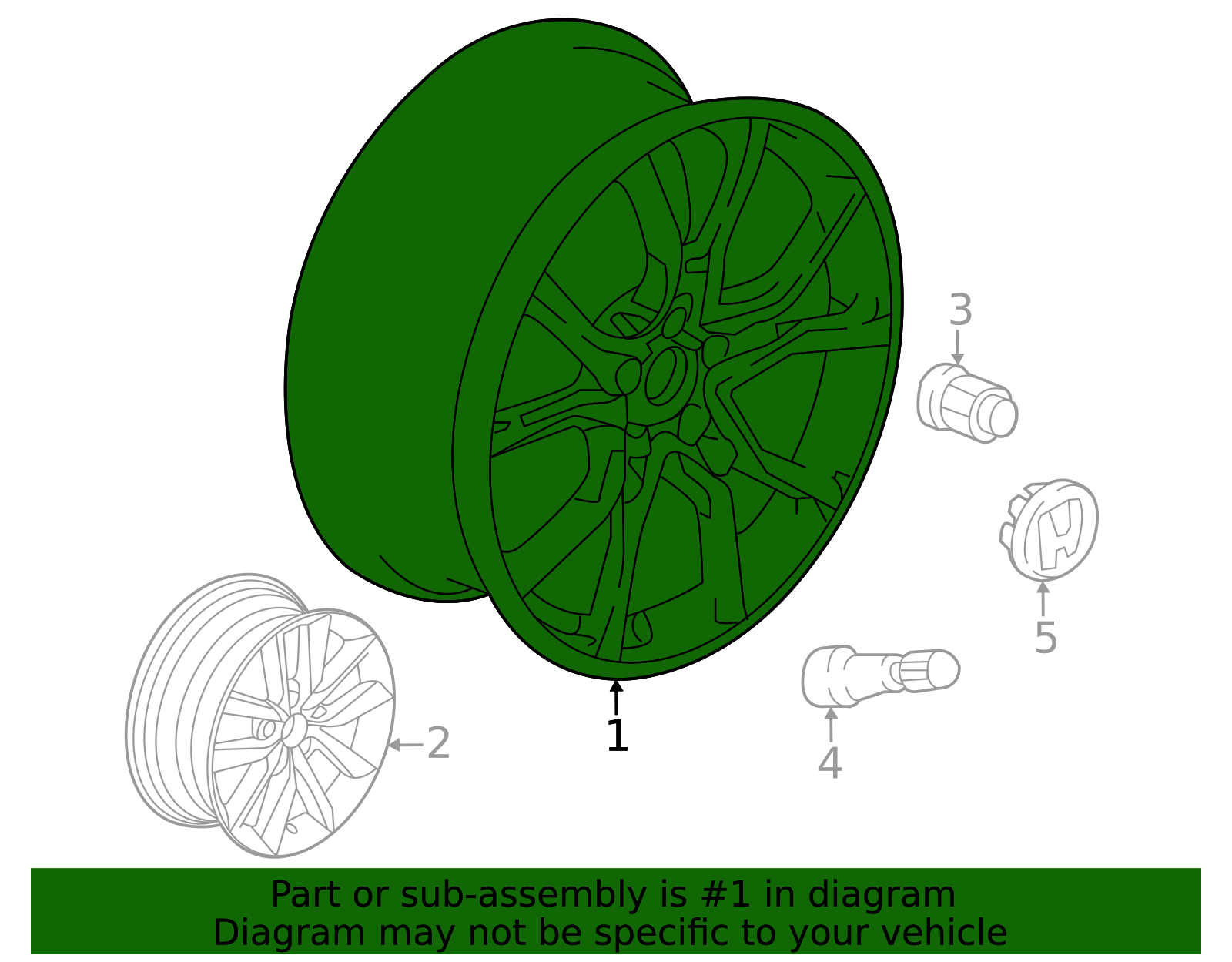 42700-TGH-A81 - Disk Aluminum Wheel (20X8 1/2J) (Hitachi) - 2020 Honda ...