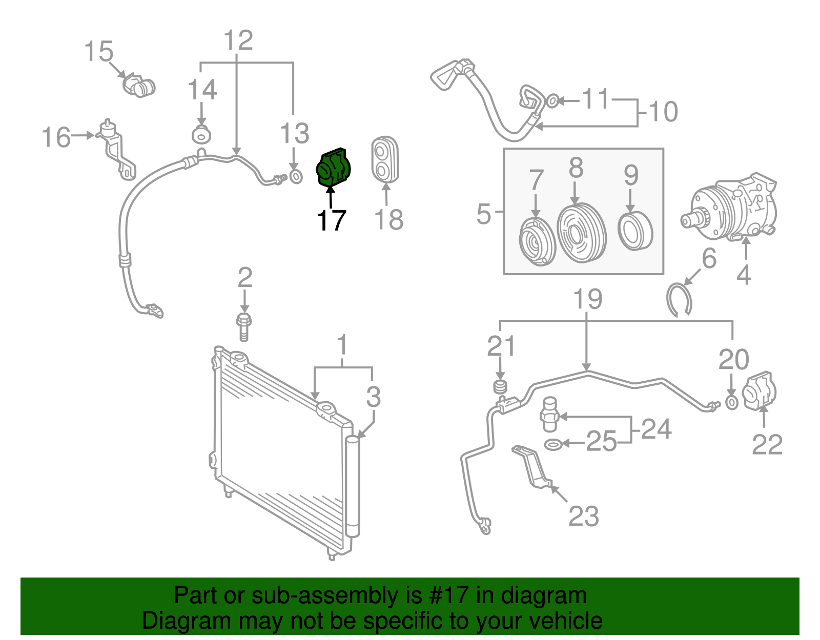 Genuine Toyota Suction Hose Clamp part# 88718-02160 for 2000-2010 ...