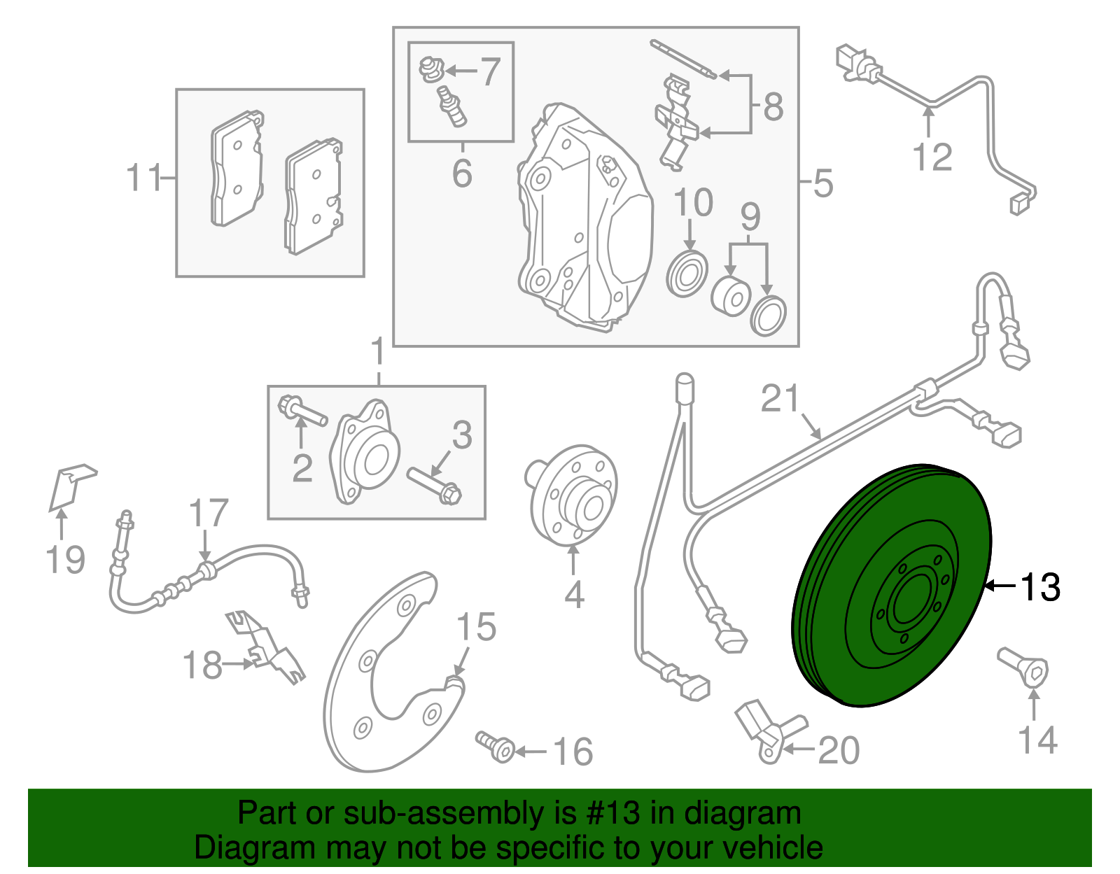 4G0-615-301-AE - Rotor 2010-2017 Audi | Audi OEM Parts Guy
