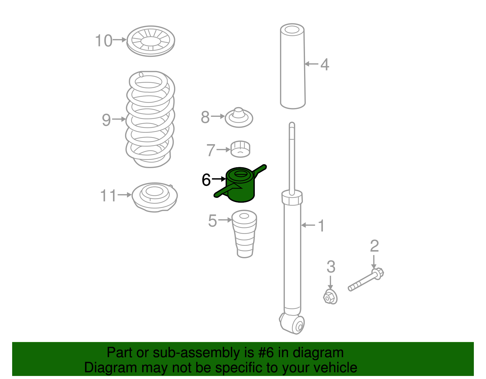 Hyundai - 55330-G7000 - Strut Mount - 2017-2019 Hyundai | OEM Hyundai ...