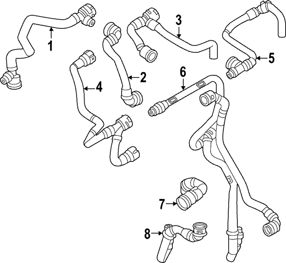 Genuine BMW 17-12-8-475-688 | Coolant Hose | FREE Shipping on Most ...