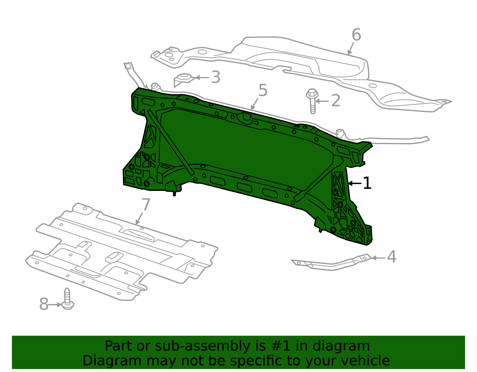 2019-2025 Ram Radiator Support 68453036AC | Mopar Parts Canada