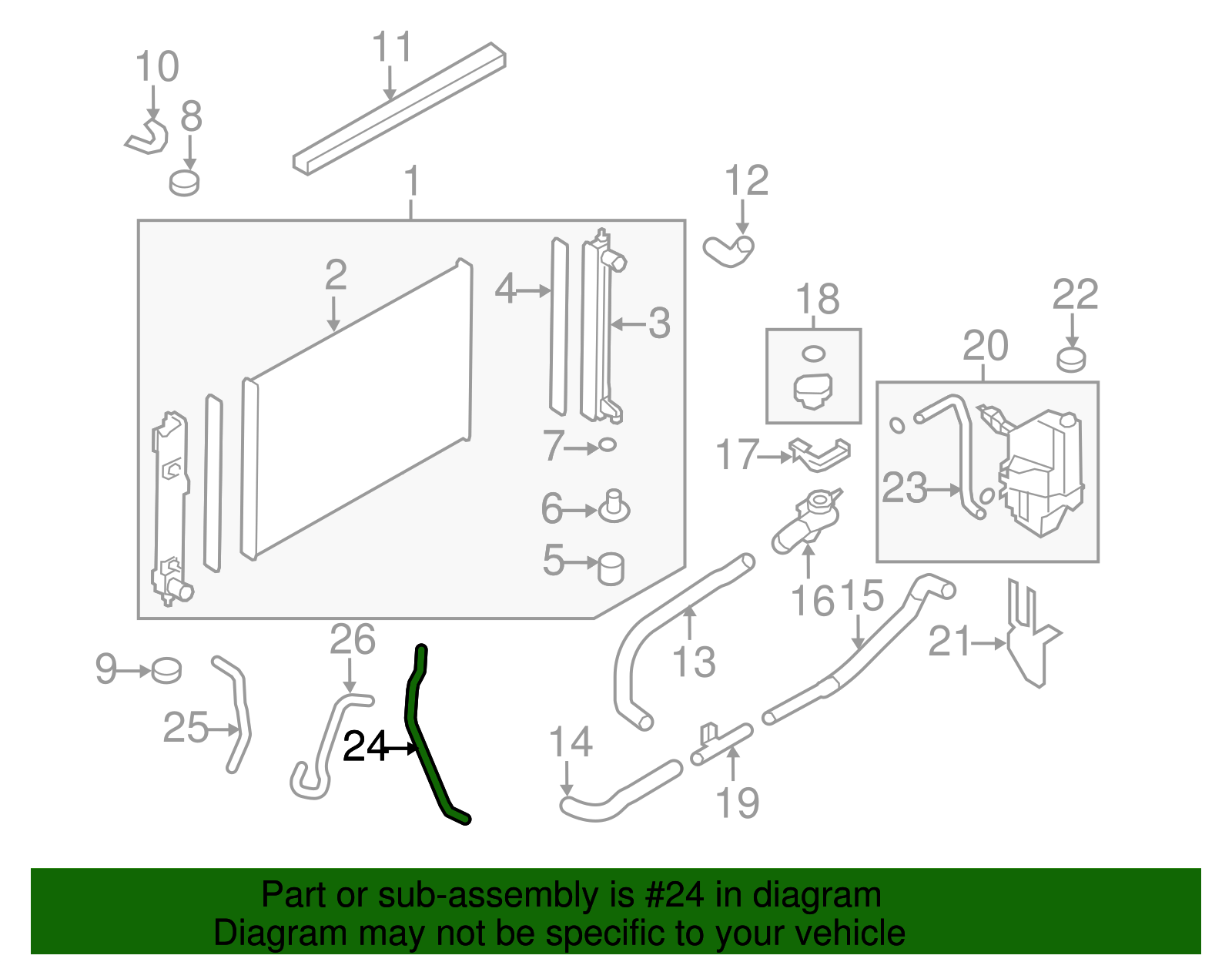 2009-2014 Nissan Murano Cooler Line 21631-JP01A | Nissan Parts Central