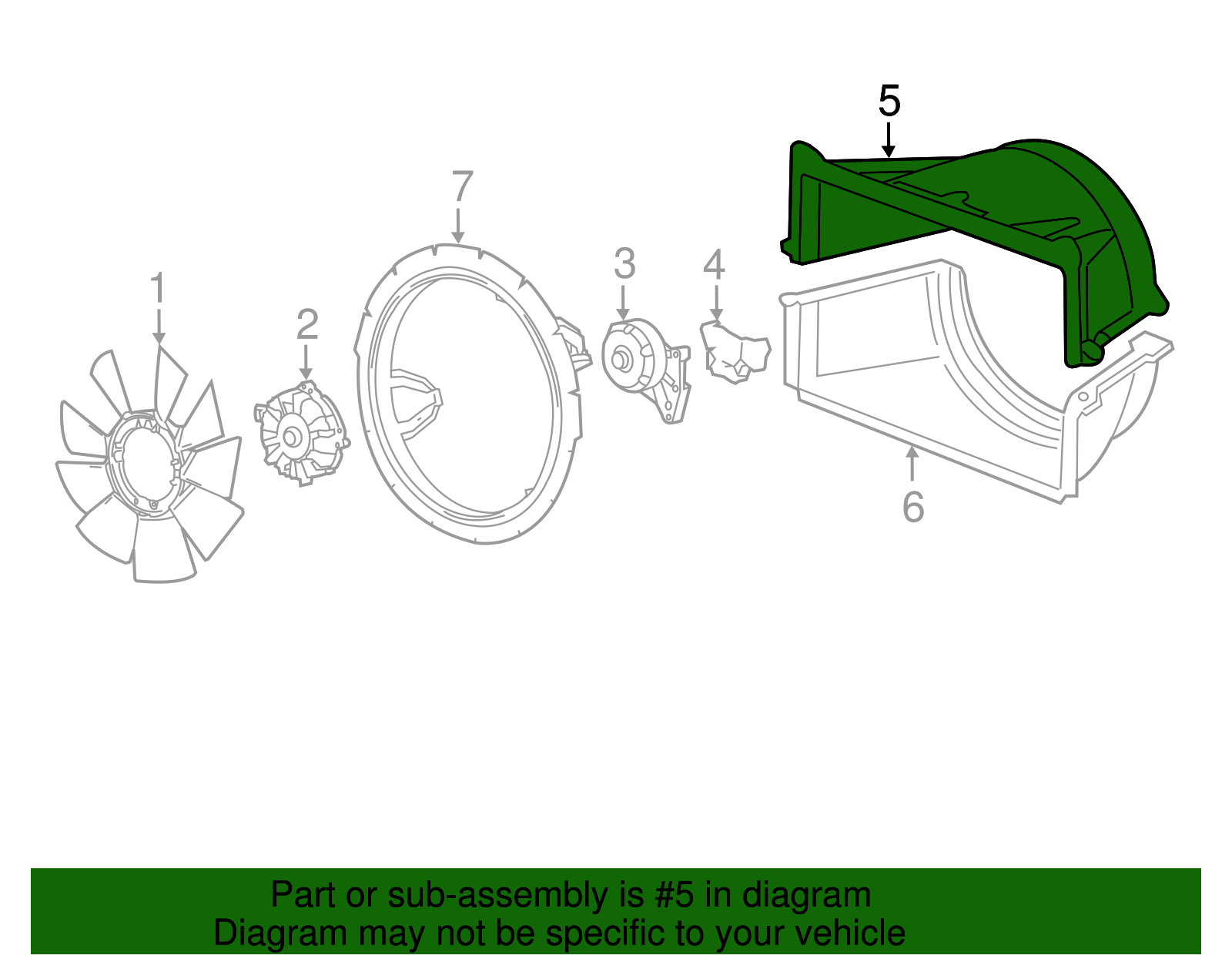 2011-2014 GM Engine Cooling Fan Upper Shroud 22760017 | Shop Matick ...