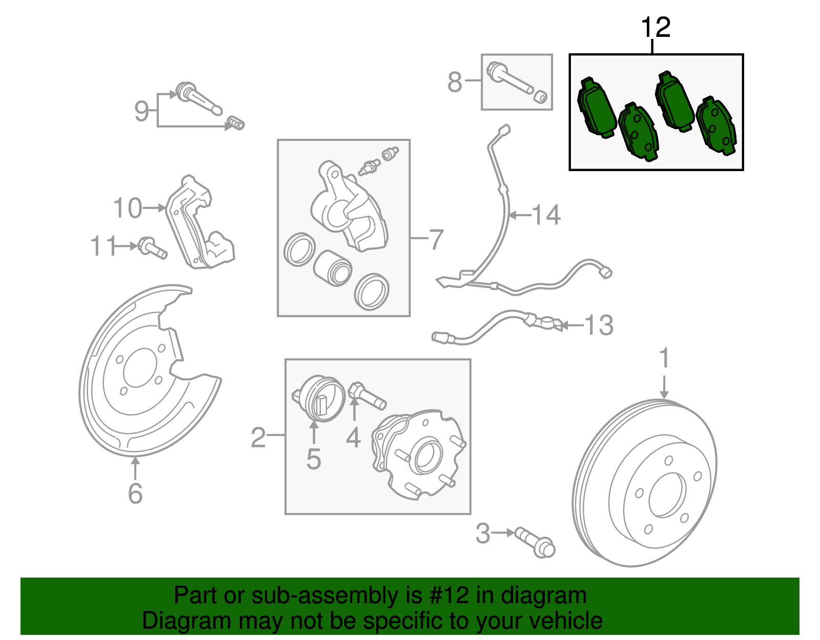 04466-12150 - Brake Pads - 2008-2015 Scion xB | Nucar Toyota Parts