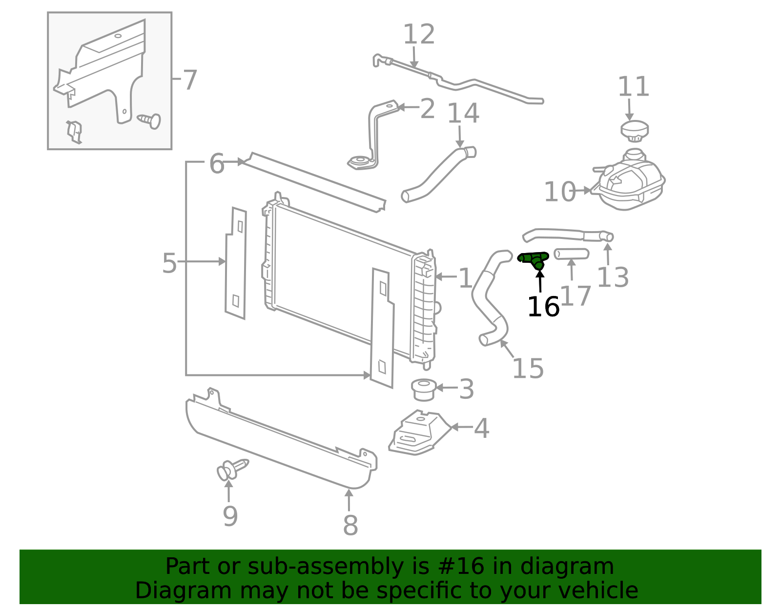 2006-2026 GM Engine Coolant Tee 23333192 GM | GMPartsDirect.com