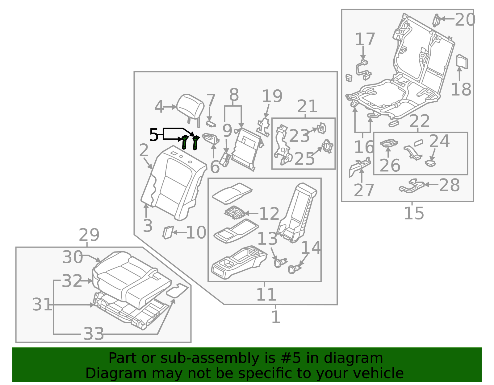 2014-2016 Hyundai Equus Headrest Guide 89370-3N550-RY | MotorMotor