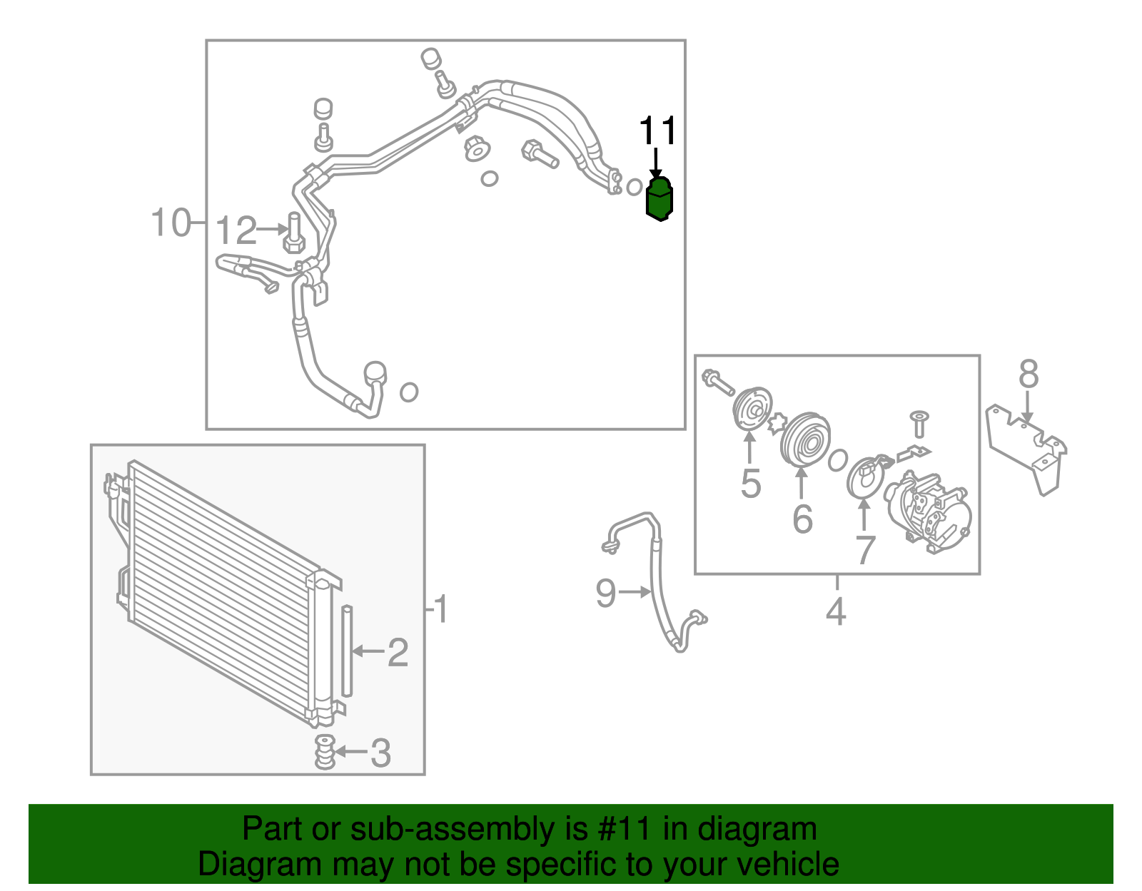 2011-2016 Kia Sportage Expansion Valve 97626-2S000 | OEM Parts Online