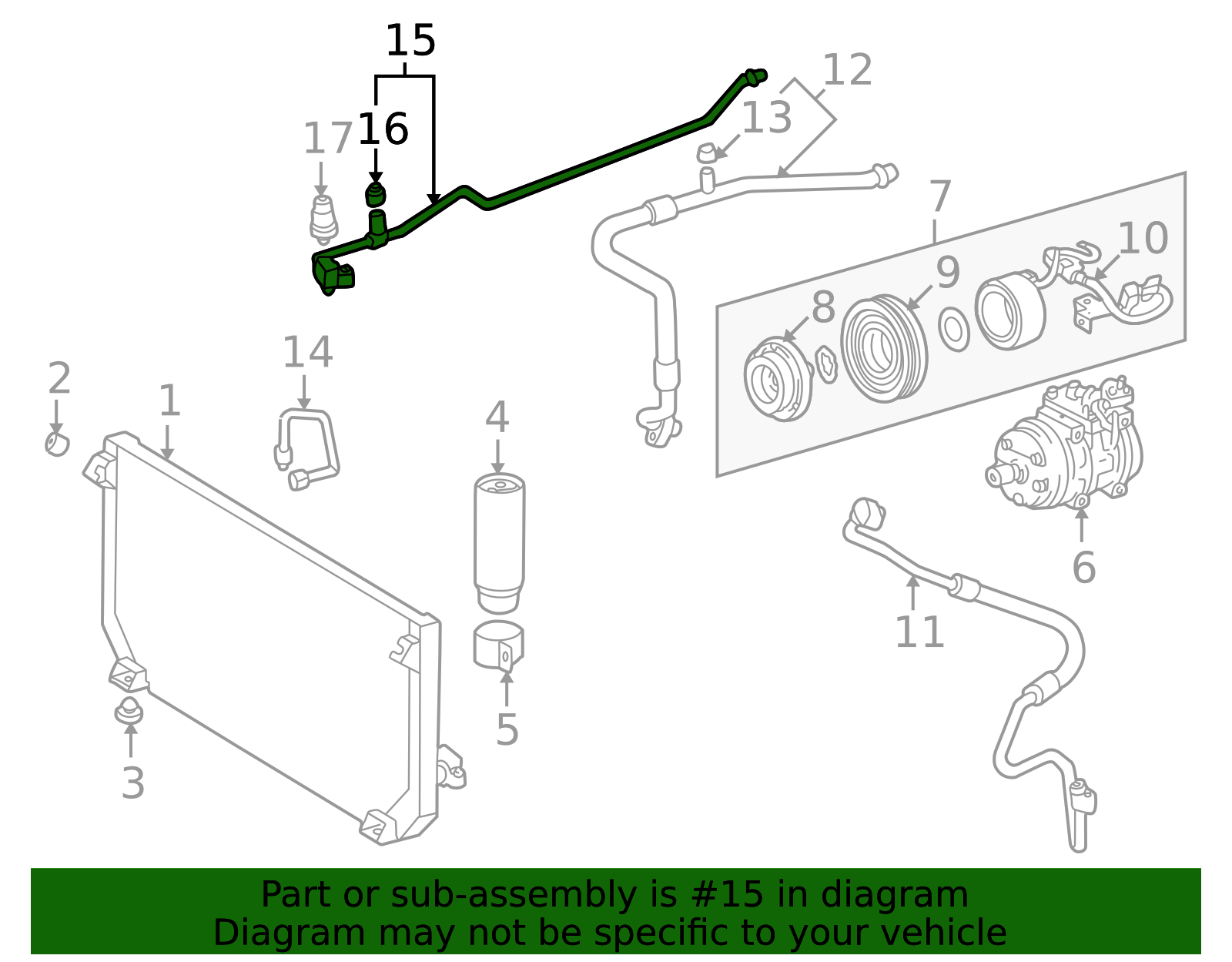 1998-2002 Toyota Corolla AC Hose 88716-02080 | Toyota Parts Center