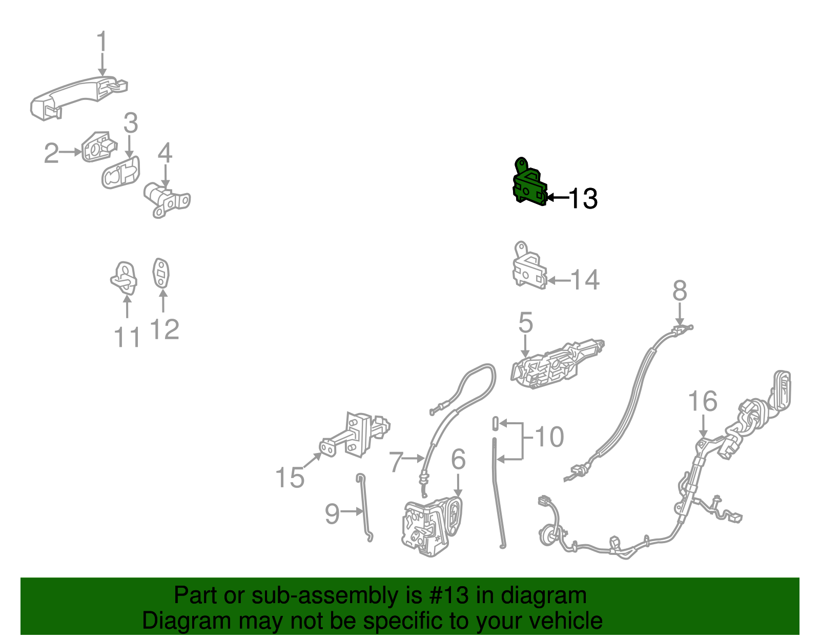 85644416 - Lower Hinge 2014-2025 GM | Chevrolet Parts Canada