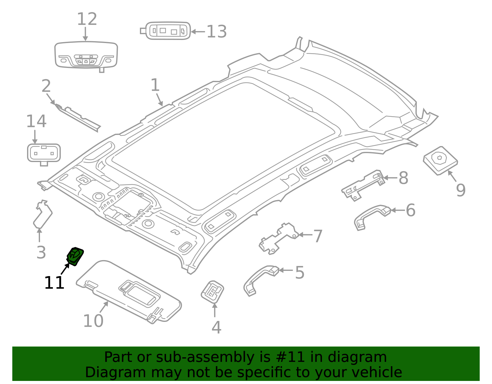2016-2025 BMW Sun-Visor Pivot Bracket 51-16-7-417-860 | BMW Parts ...
