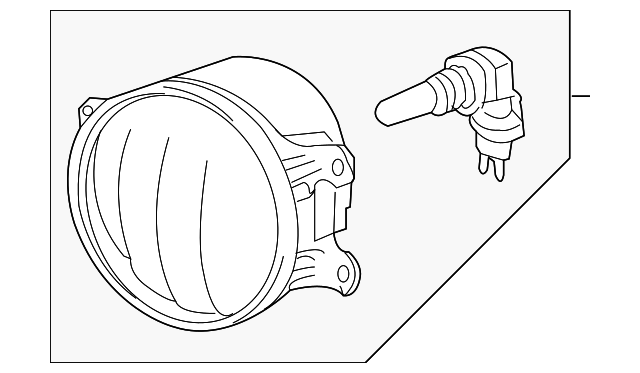 Genuine Toyota Fog Lamp Assembly part# 81210-0D042 for 2006-2014 Toyota ...