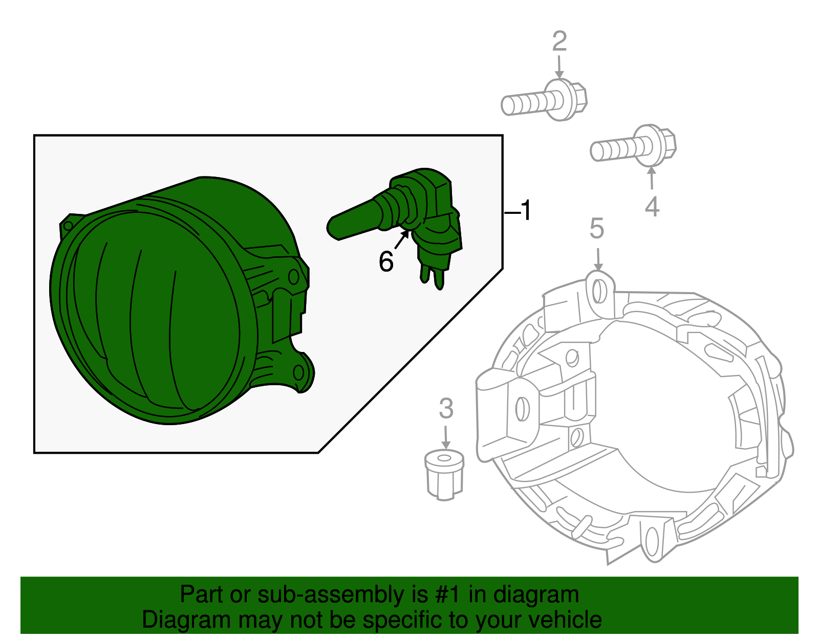 2006-2014 Toyota Fog Lamp Assembly 81210-0D042 | OEM Parts Online