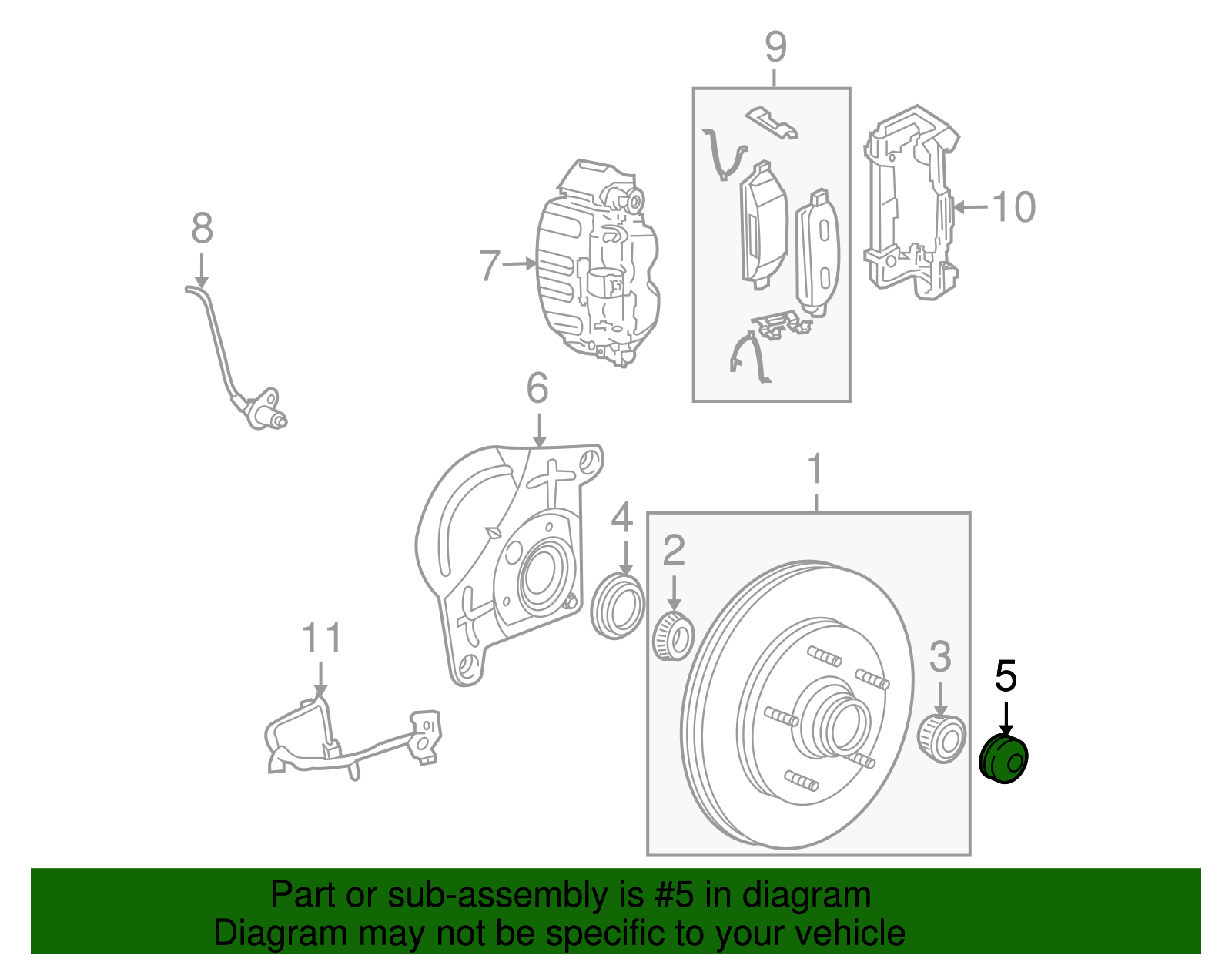 2004-2008 Ford | Hub & Rotor Retainer | 6L3Z-3C294-AA | Walls' Ford Parts