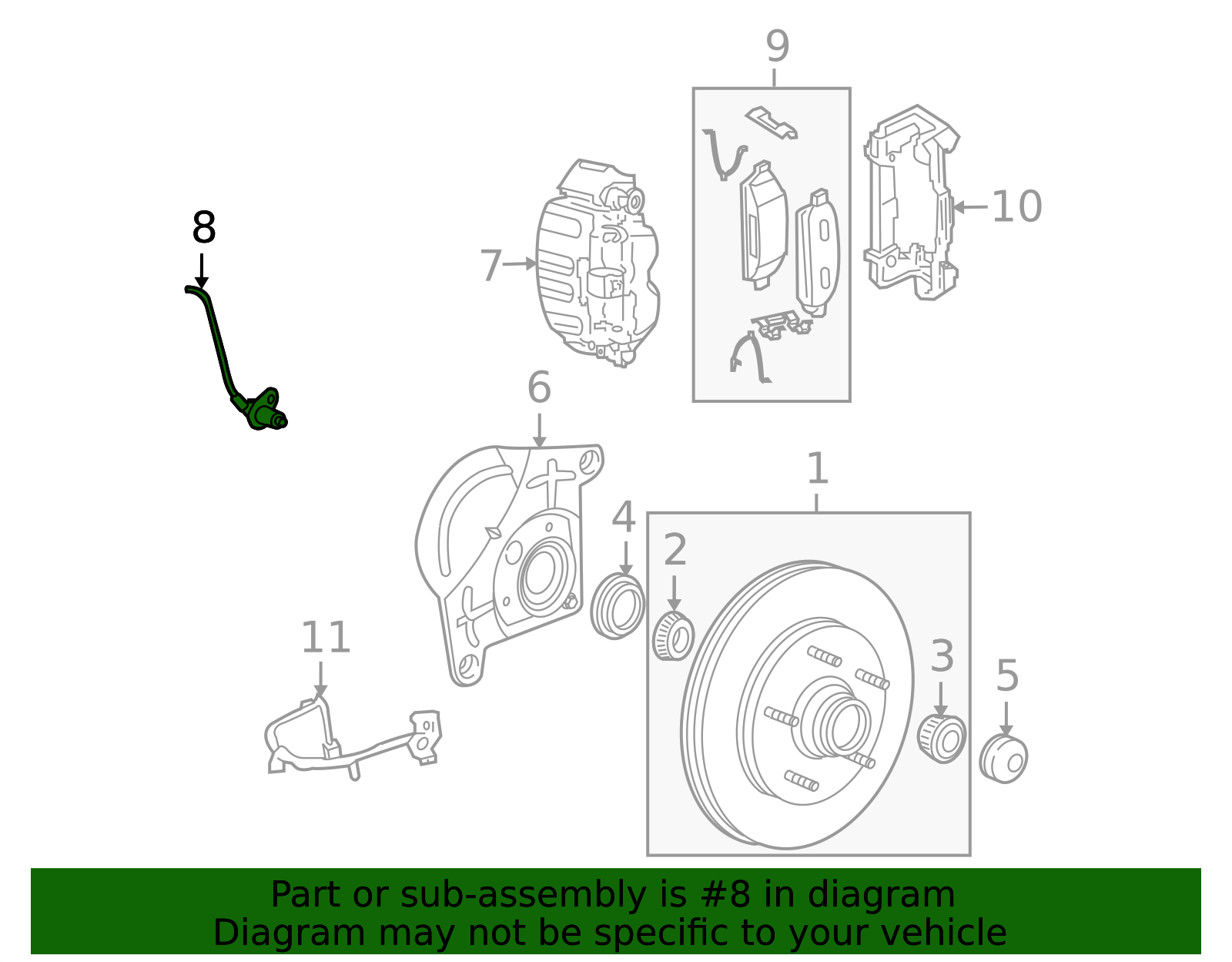 2004-2008 Ford Motorcraft ABS Wheel Speed Sensor BRAB-190 | Varsity Ford