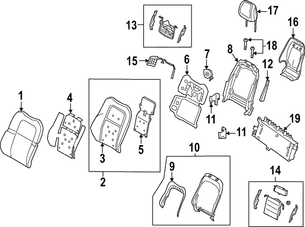 2020-2025 Lincoln Corsair Seat Back Heater LJ7Z-14D696-C | Miracle Ford ...