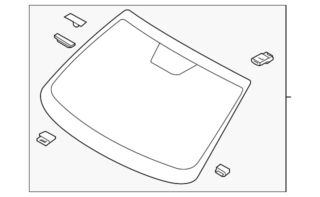 Genuine Windshield for 2022-2024 Hyundai | Part# 86110-CW040 | Hyundai ...