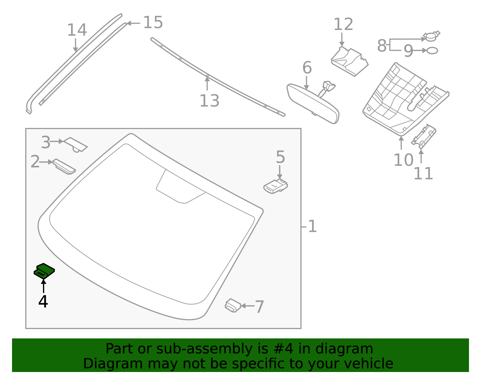 Hyundai - 96031-G8000 - Rain Sensor Bracket - 2020-2025 Hyundai | OEM ...