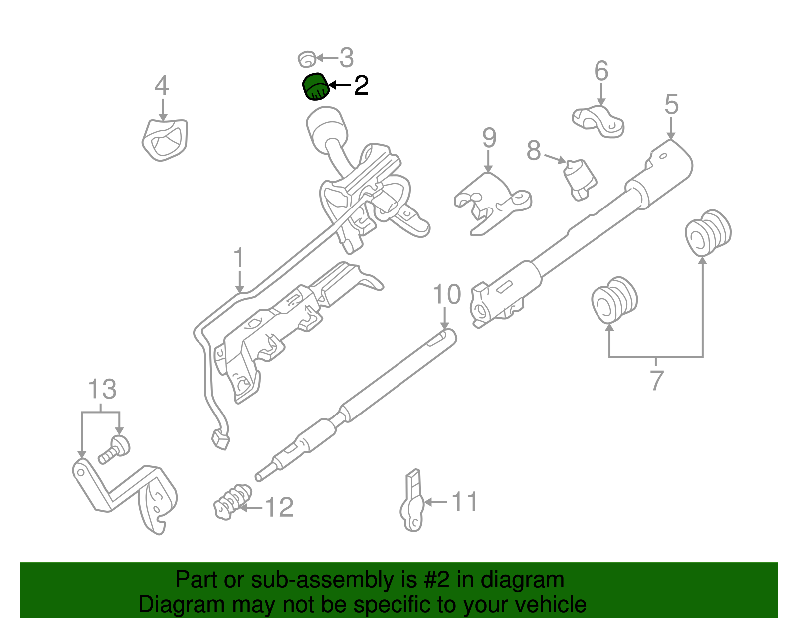 F58Z-7G550-AA - 1992-2007 Ford - Cruise Control Switch | Dealer Auto Parts