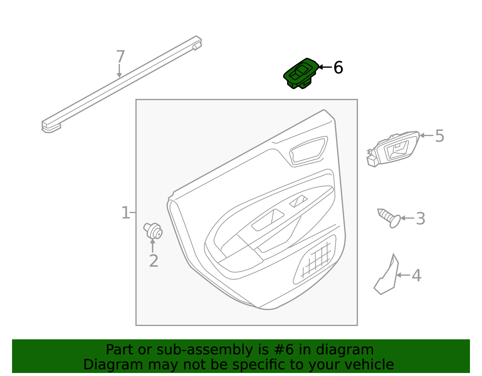 Ford Door Window Switch - Power Window Control - Part #SW-7293 ...