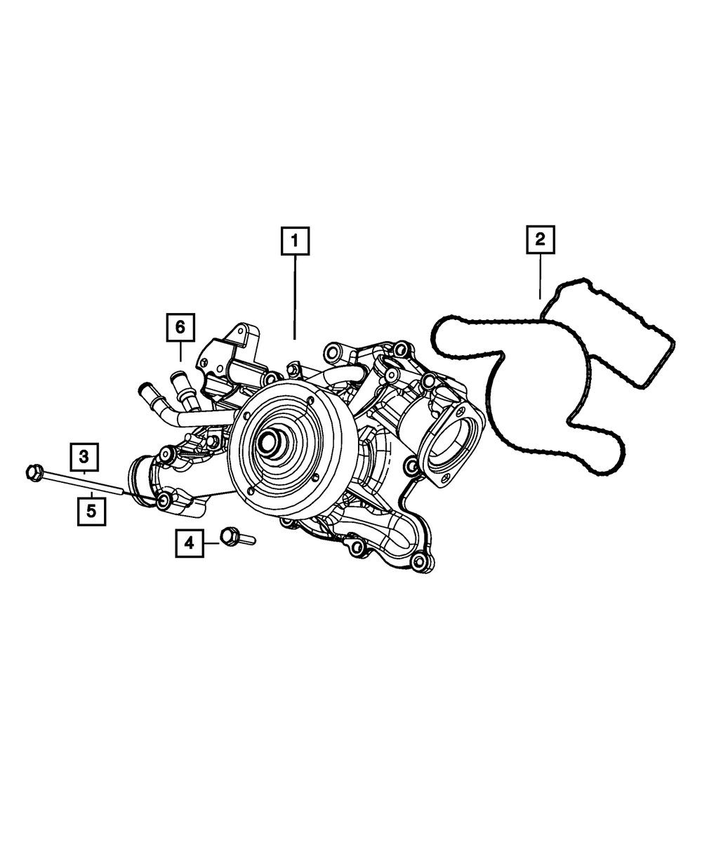 68382494AA - Water Pump Mopar Parts Delivered