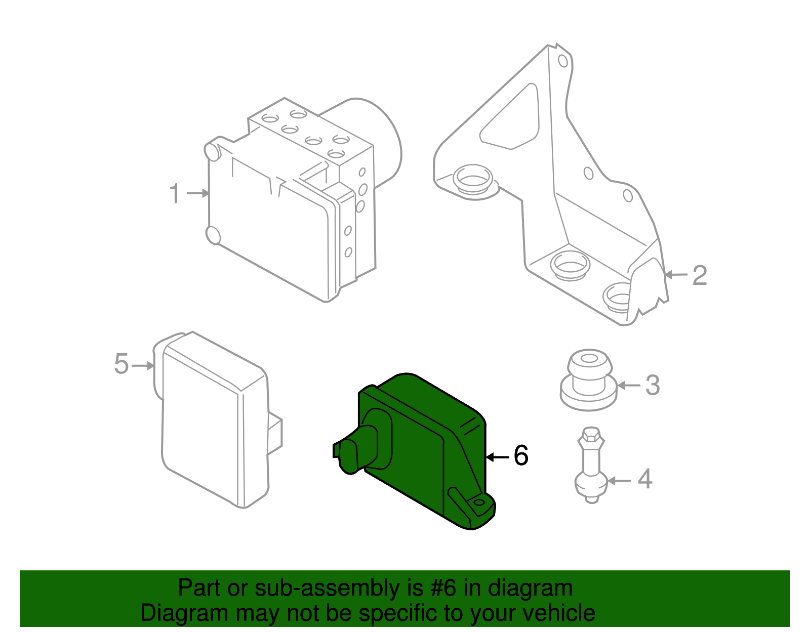 2004-2010 Volkswagen Yaw Rate Sensor 7P0-907-652 | OEM Parts Online