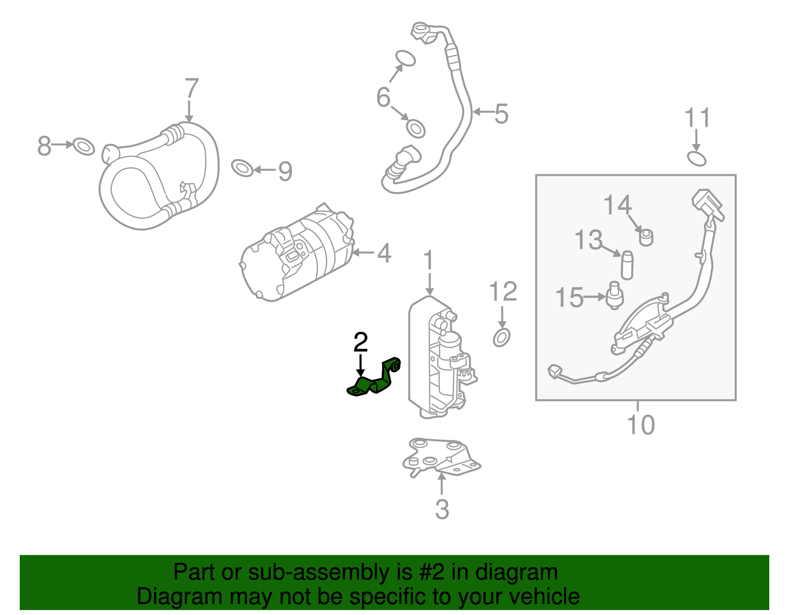 64-21-9-343-668 - 2017-2021 BMW - Condenser Upper Bracket | BMWPartsHub