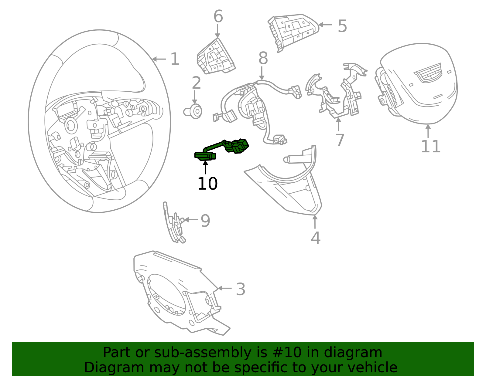2020-2025 Cadillac Heated Steering Wheel Module 84740852 | Capital ...