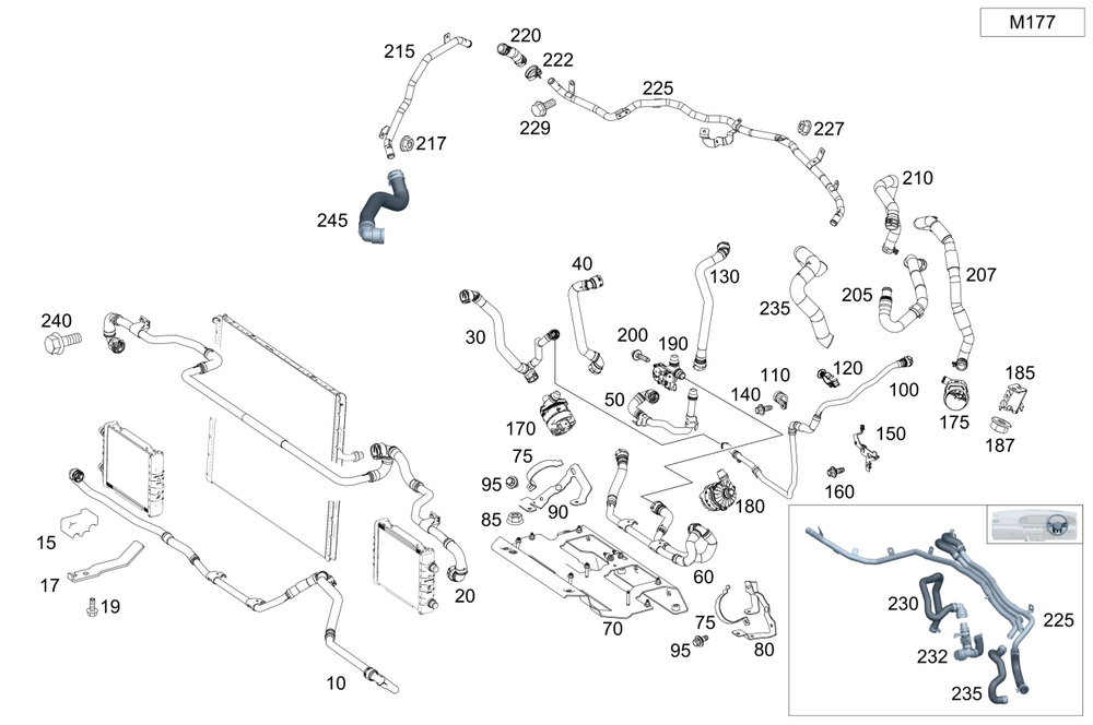 213-500-14-00 - Expansion Reservoir 2016-2026 Mercedes-Benz | Mercedes ...