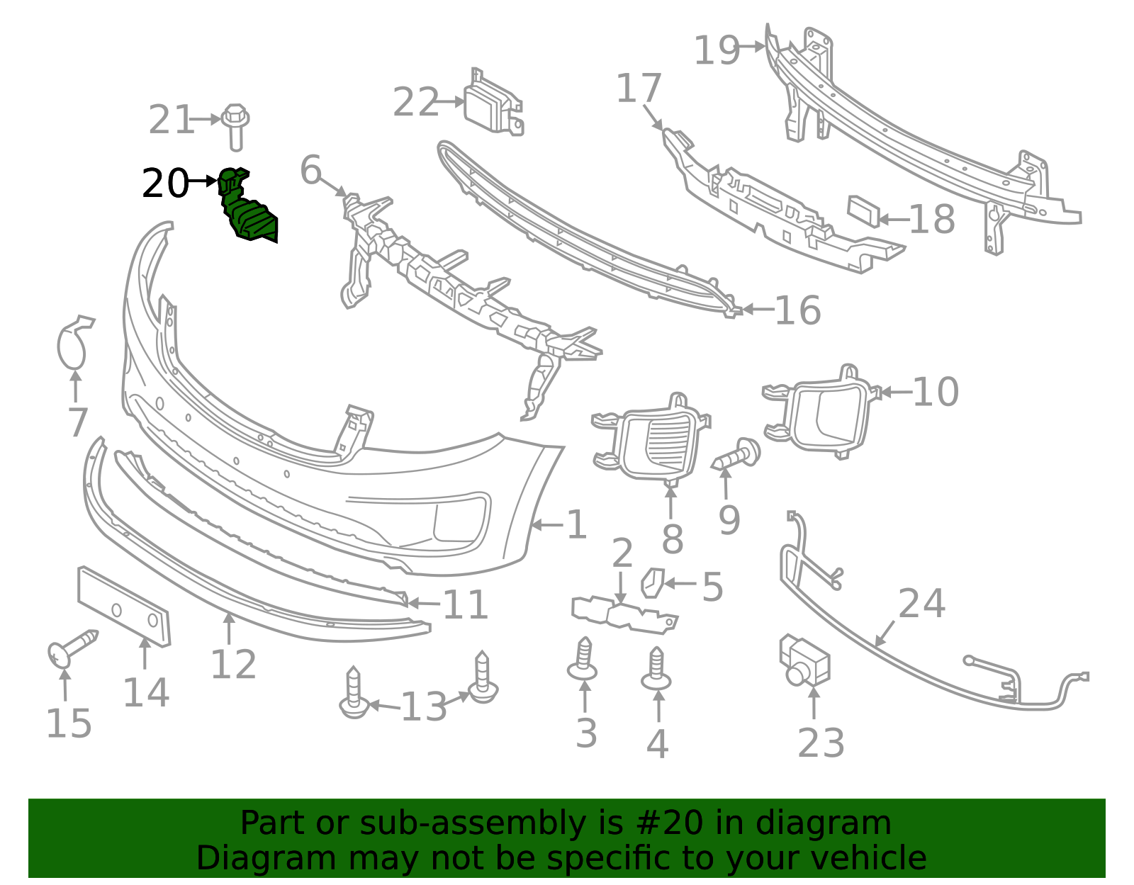 86551-A9000 - Bumper Bracket 2015-2021 Kia Sedona | Kia.Parts Store