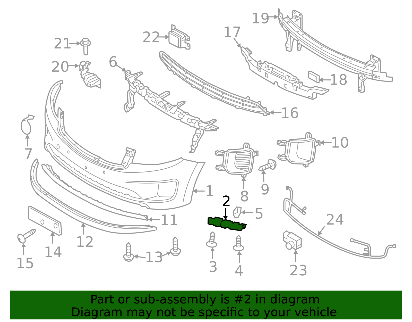2015-2021 Kia Sedona OEM NEW 2015-2020 Kia Sedona Limited Front Bumper ...