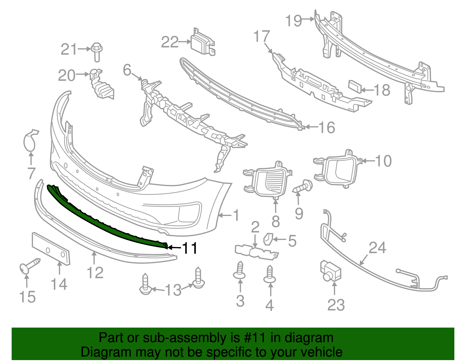 86565-A9000 - Valance 2015-2018 Kia Sedona | Kia.Parts Store