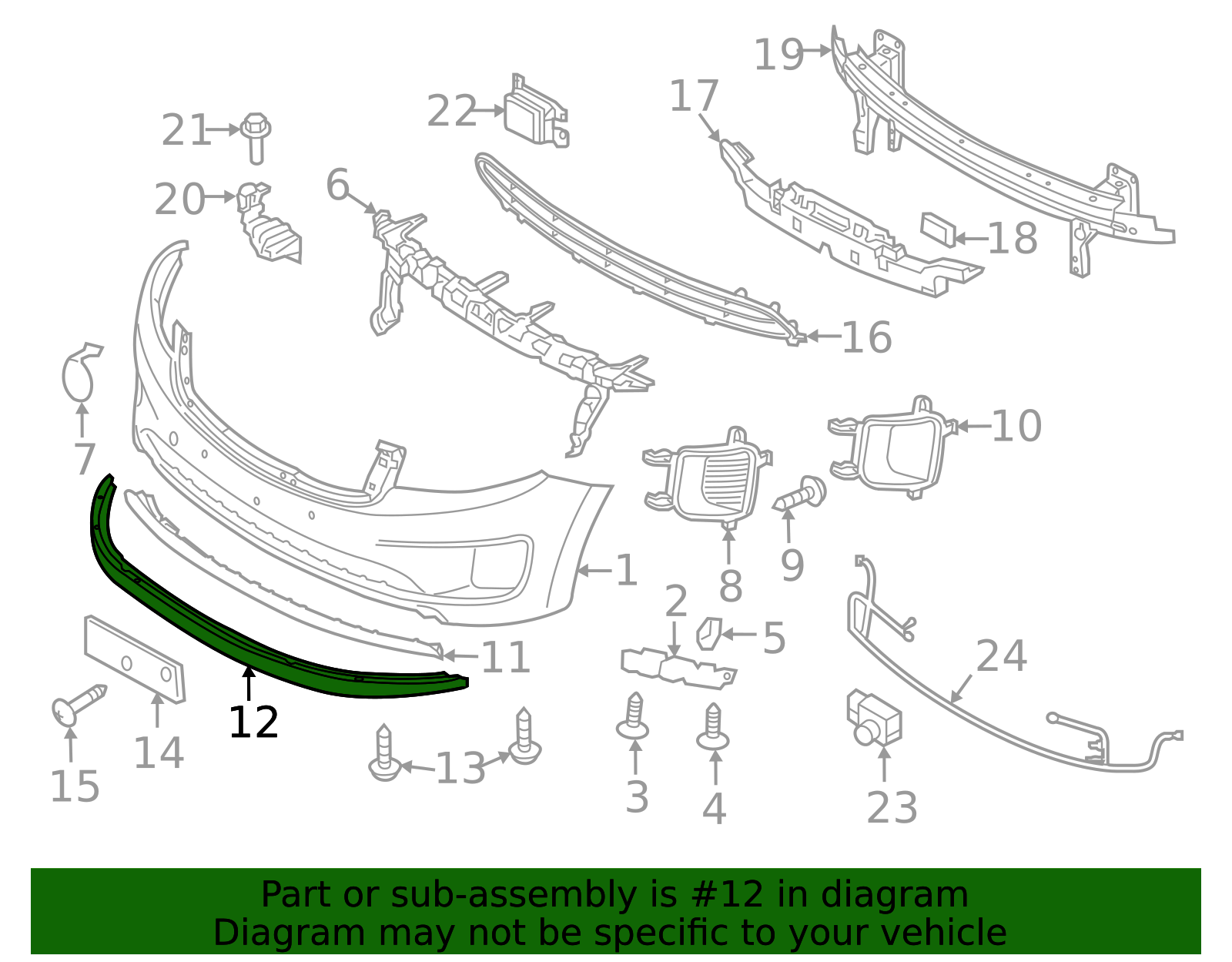 86525-A9000 - Lower Deflector 2015-2018 Kia Sedona | Kia.Parts Store