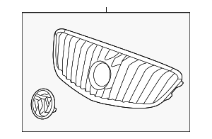 2010-2012 Buick LaCrosse Front Outer Grille 20925291 | Shop Matick ...