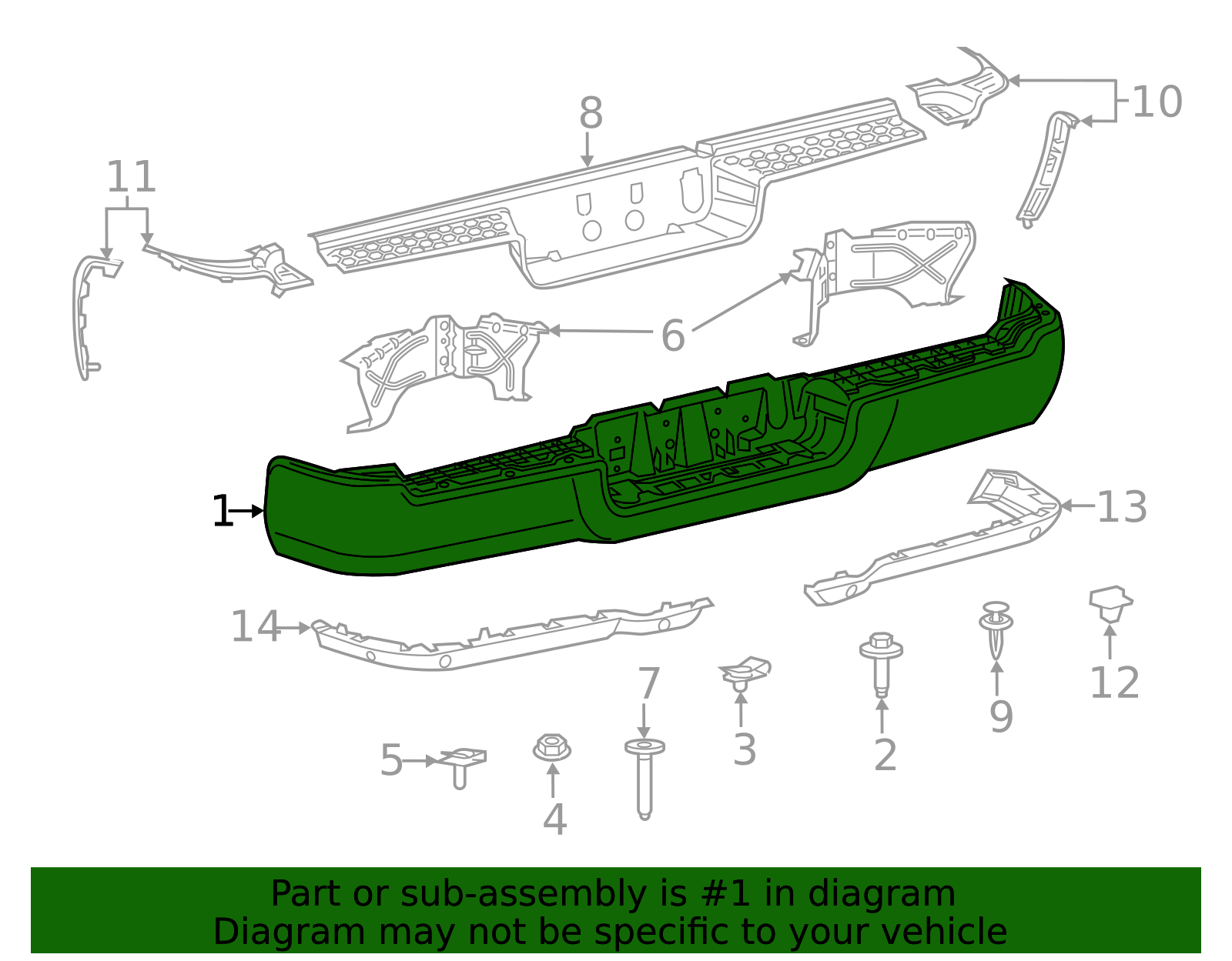 2019-2024 Ram 2500 Bumper 68576322AA | Mopar Parts Canada