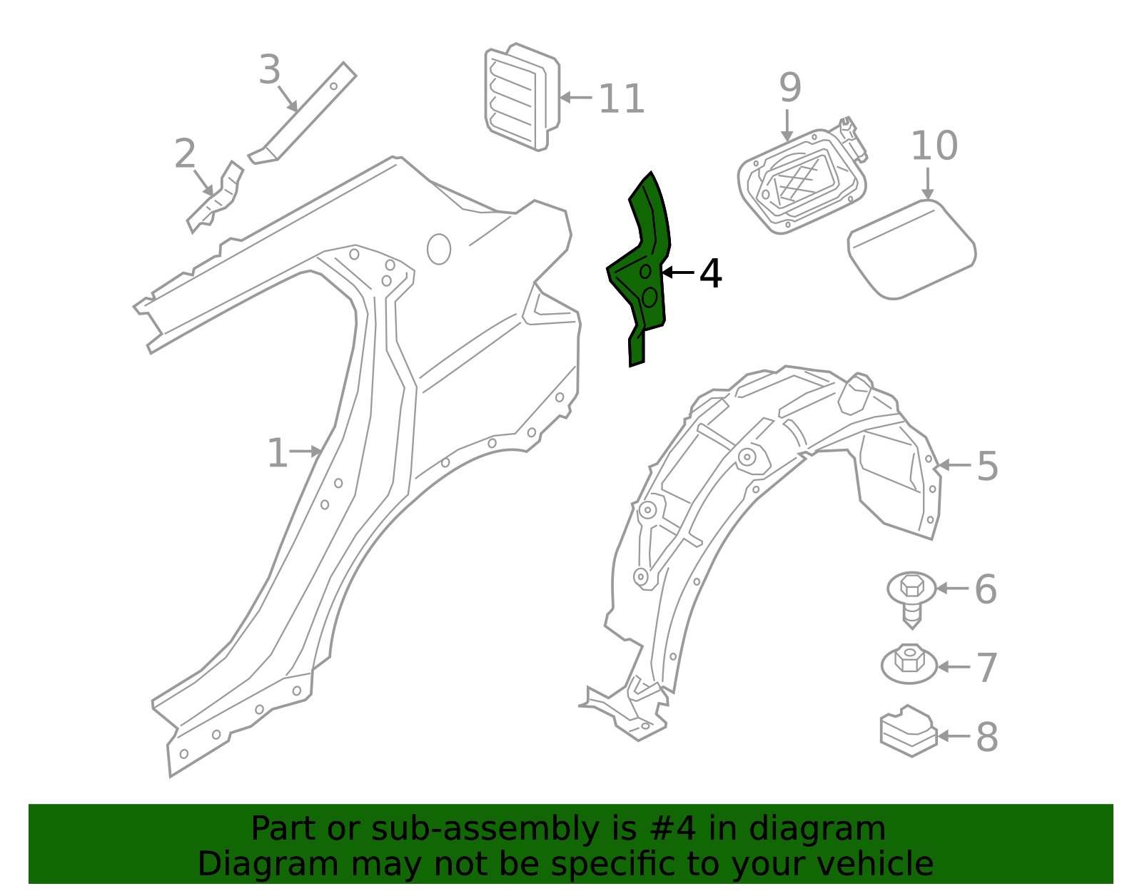 41007954280 - 2018-2023 BMW X2 Tail Lamp Pocket (41-00-7-954-280) | BMW ...