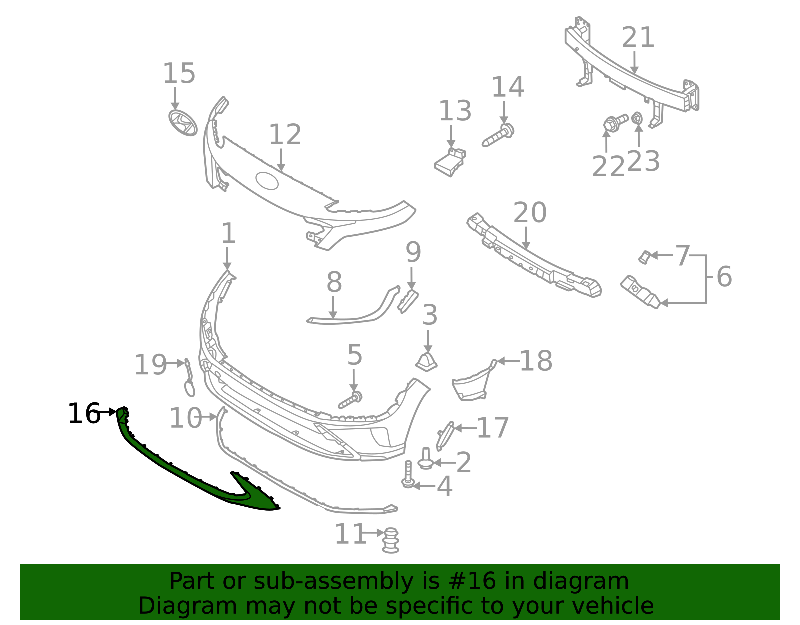 2022-2023 Hyundai Kona Lower Molding 86569-J9CA0 | OEM Parts Online