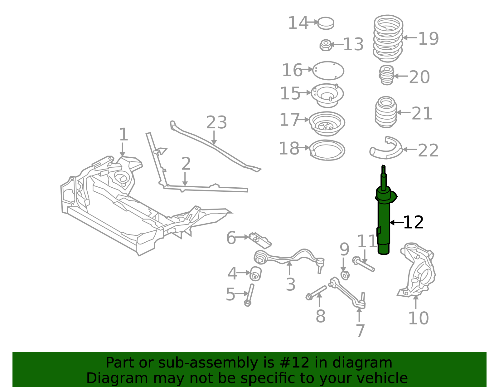 2006-2008 BMW | Strut | 31316786003 | BMW OEM Parts Store