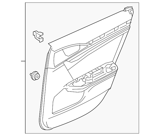 83752-TXM-A51ZC - 2019-2022 Honda Insight - Lining L Rear Door Assembly ...