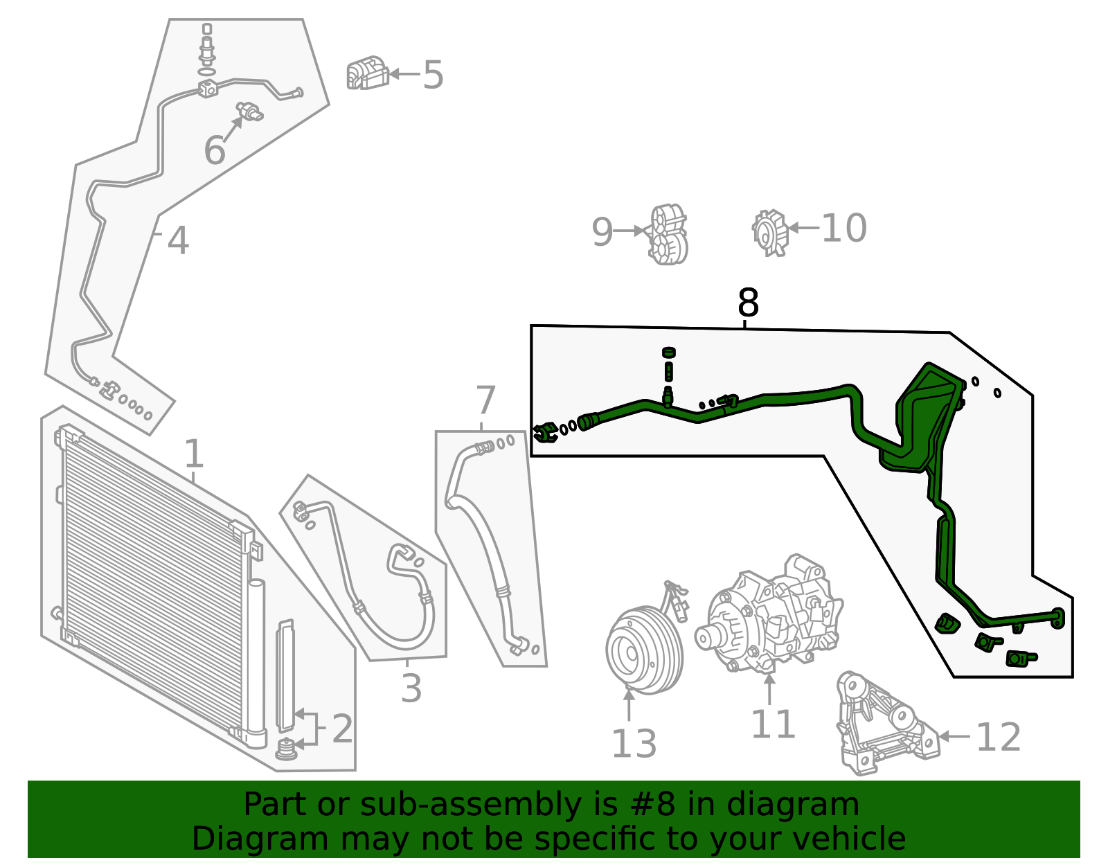 2023-2025 Toyota Highlander AC Tube 88710-0E460 | Toyota Parts Center