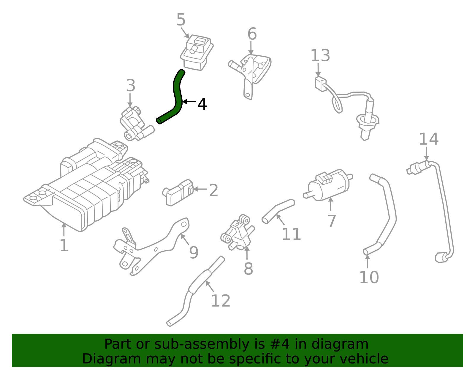 2021-2025 Nissan Rogue Canister Hose 18791-6RA0A | Scott Evans Nissan Parts
