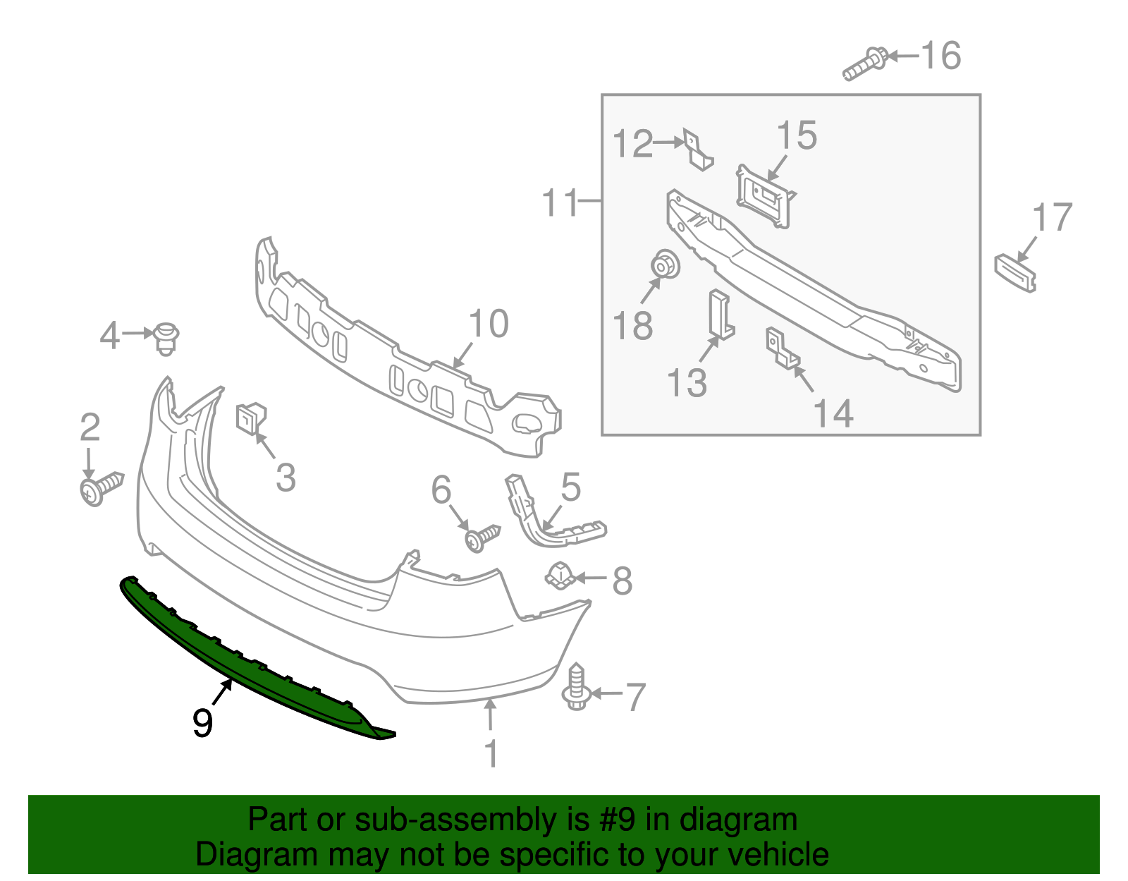86695-1M000 - Lower Cover 2010-2013 Kia Forte | Kia.Parts Store